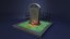 Stylized gravestone arch grave 3D model - TurboSquid 1576289