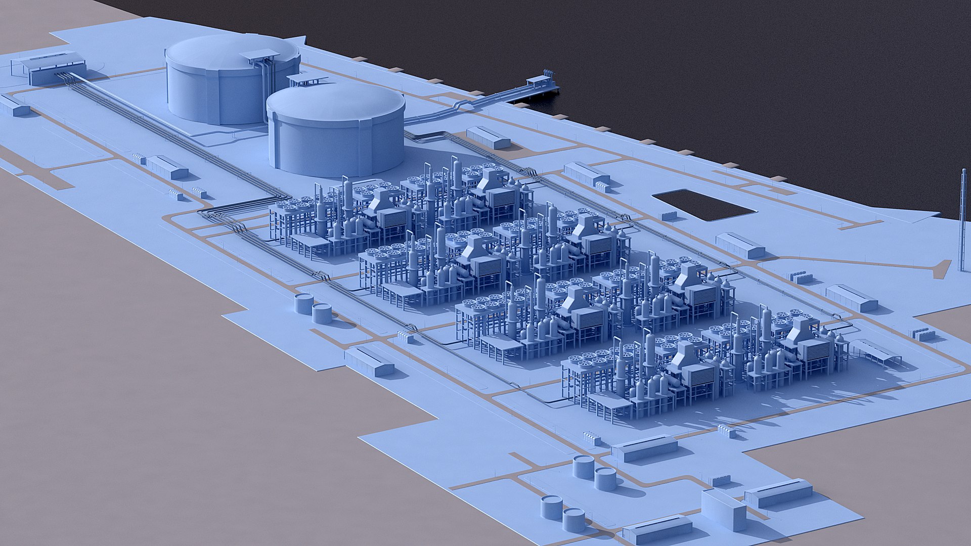 Lng terminal ut 3D - TurboSquid 1576491