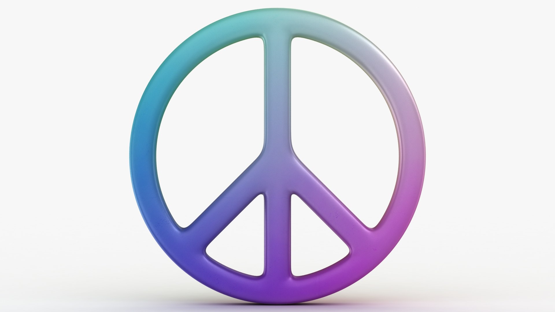 3D peace symbol 01 model - TurboSquid 1576546