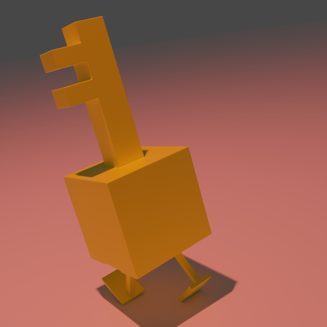 modelo 3d Minecraft Dungeons Gold Key Rigged - TurboSquid 1576596