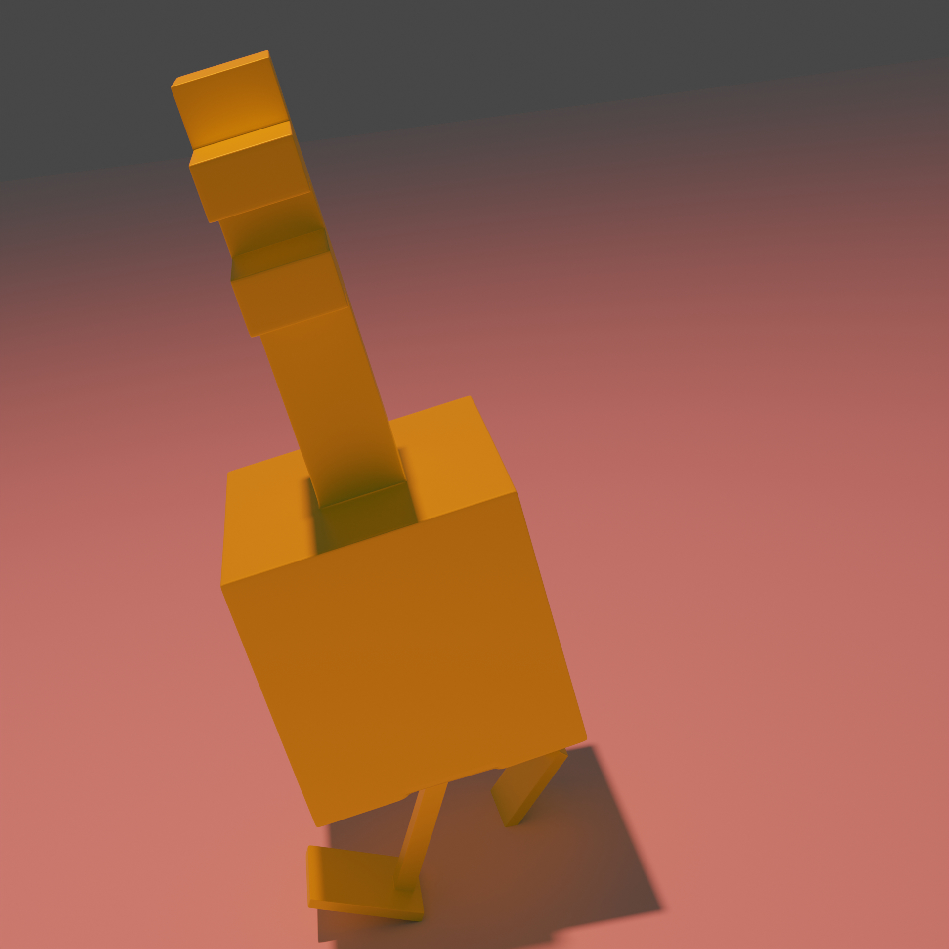 modelo 3d Minecraft Dungeons Gold Key Rigged - TurboSquid 1576596