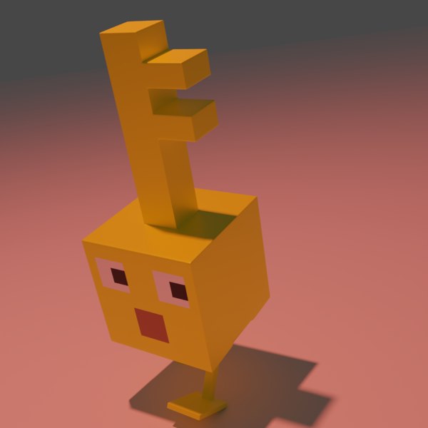 modelo 3d Minecraft Dungeons Gold Key Rigged - TurboSquid 1576596