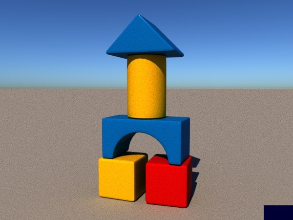 Block towers 3D - TurboSquid 1576615
