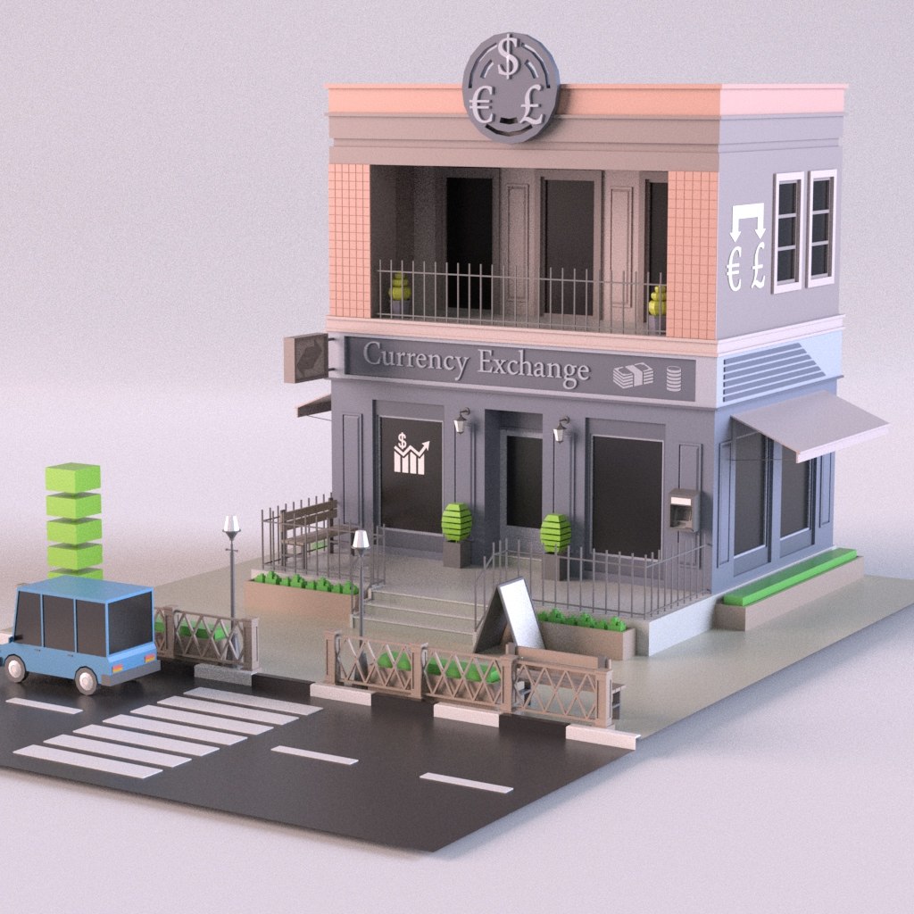 3D model exchange currency - TurboSquid 1410845