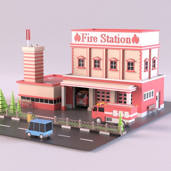 3D Fire-Station Models | TurboSquid