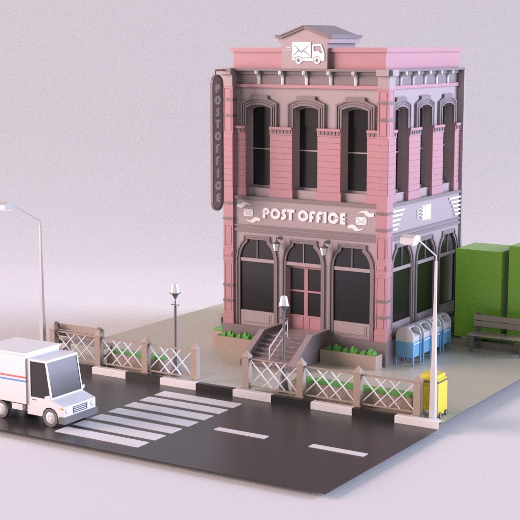 3D postoffice01 - TurboSquid 1403742