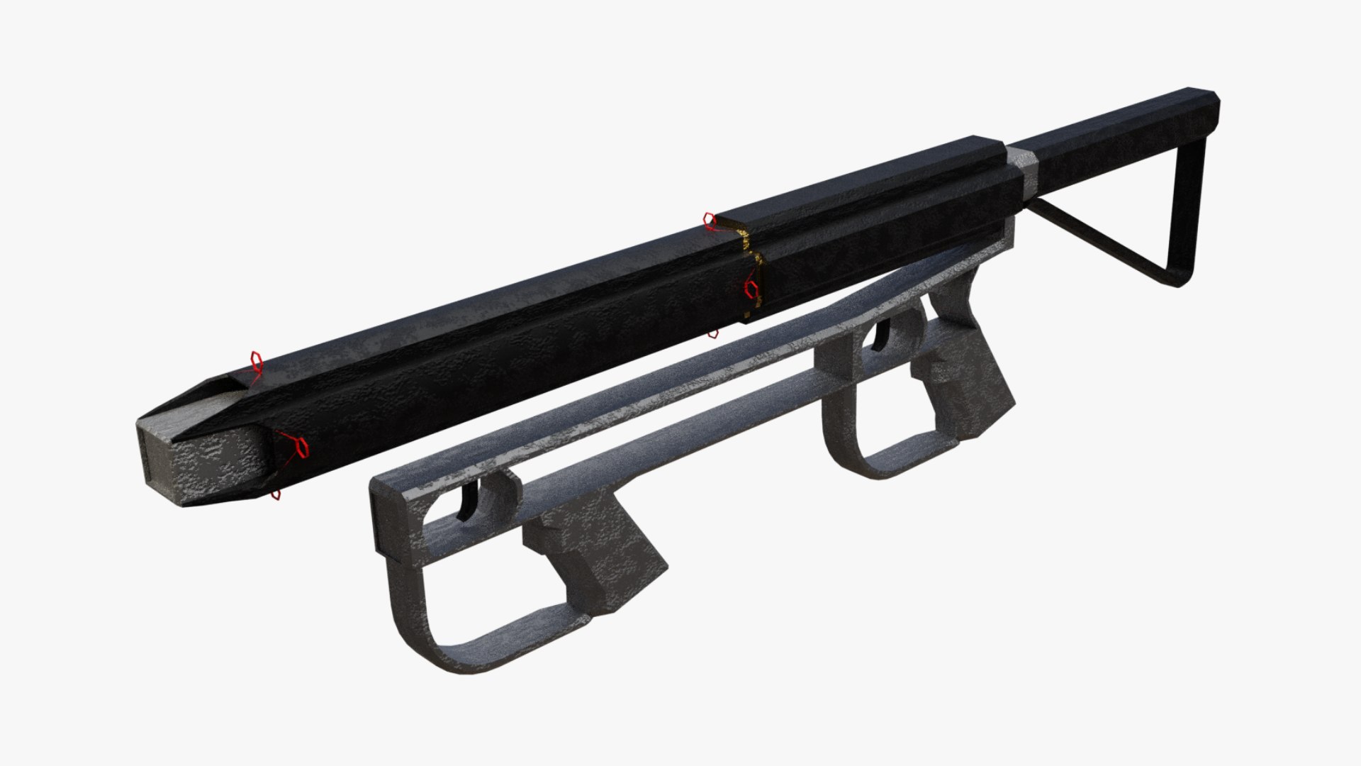 Concept particle rifle gun 3D model - TurboSquid 1573363