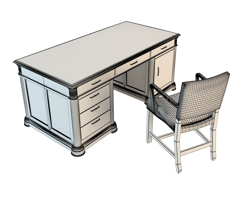 Desk chair 3D model - TurboSquid 1576757