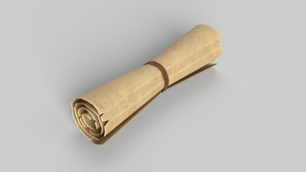 Scroll rolled 3D - TurboSquid 1576908
