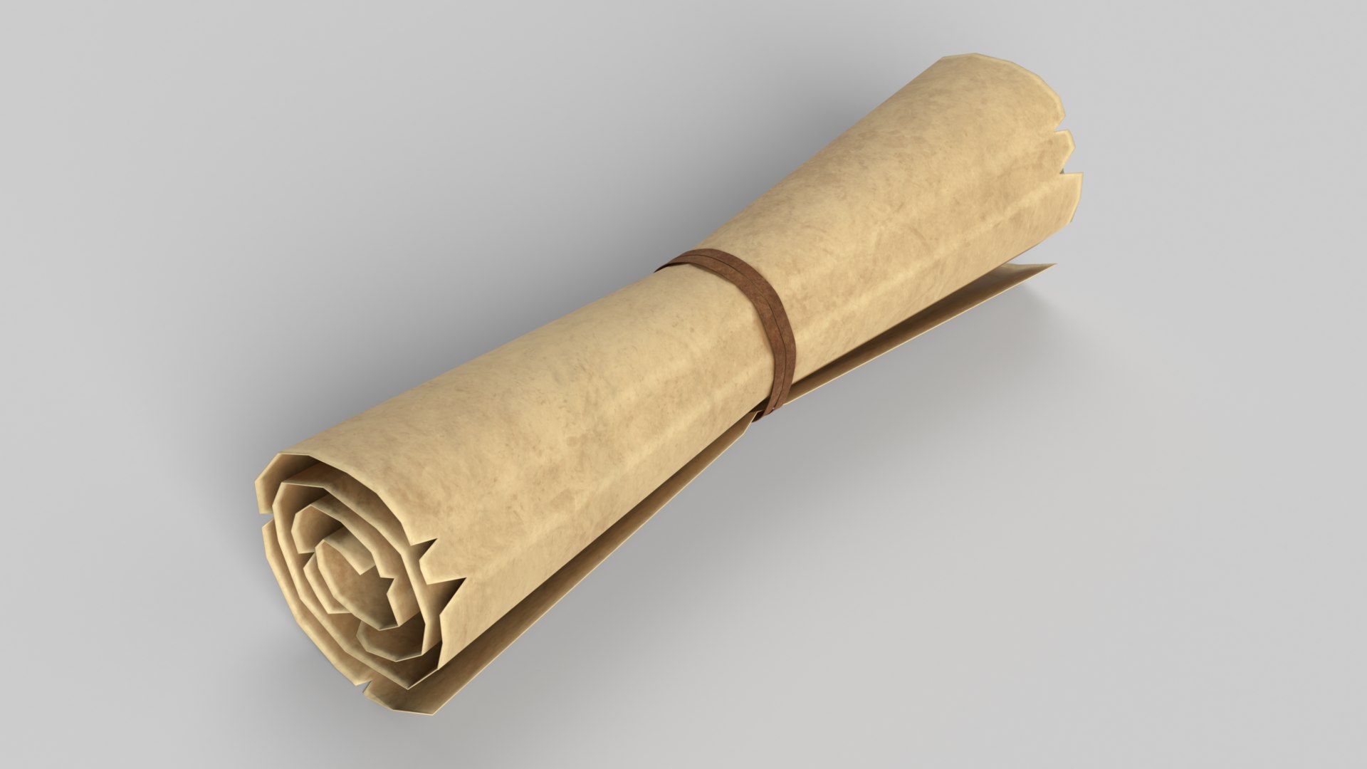 Scroll rolled 3D - TurboSquid 1576908