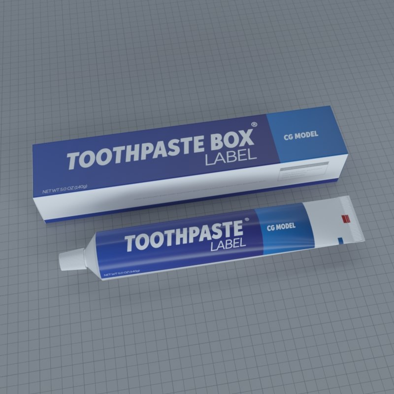 Paste box 3D - TurboSquid 1577084