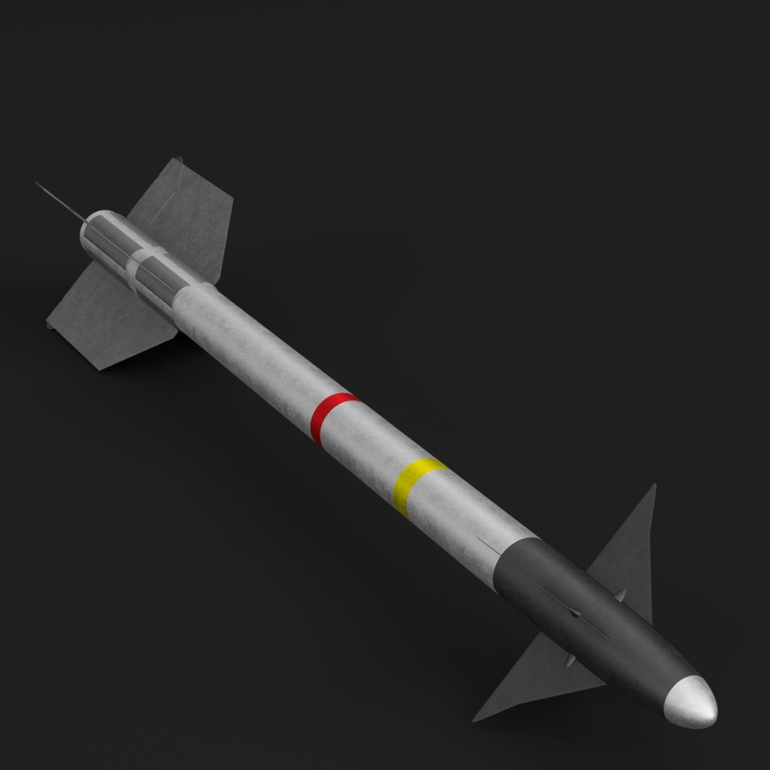 aim-9l sidewinder aam air-to-air 3d 3ds