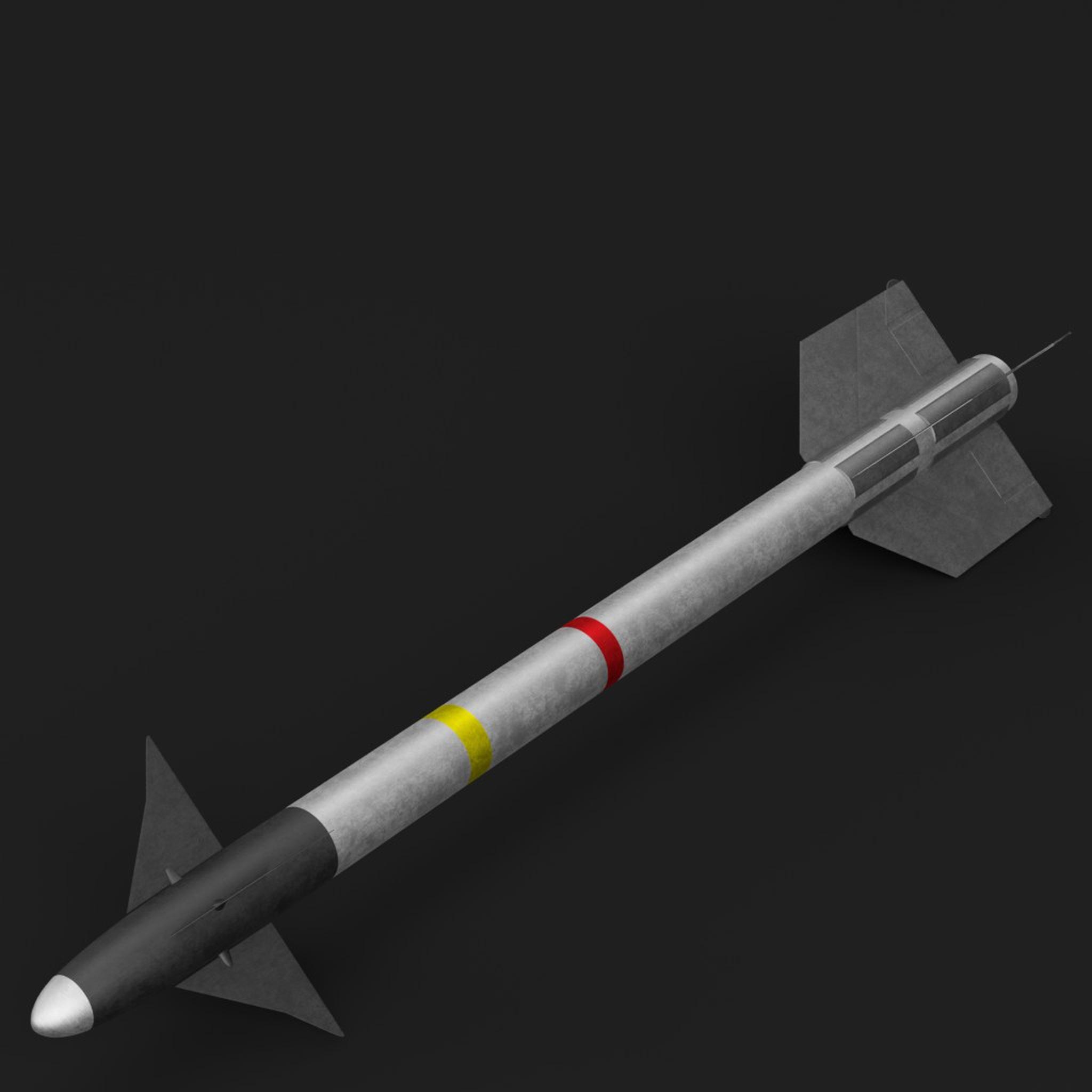 aim-9l sidewinder aam air-to-air 3d 3ds