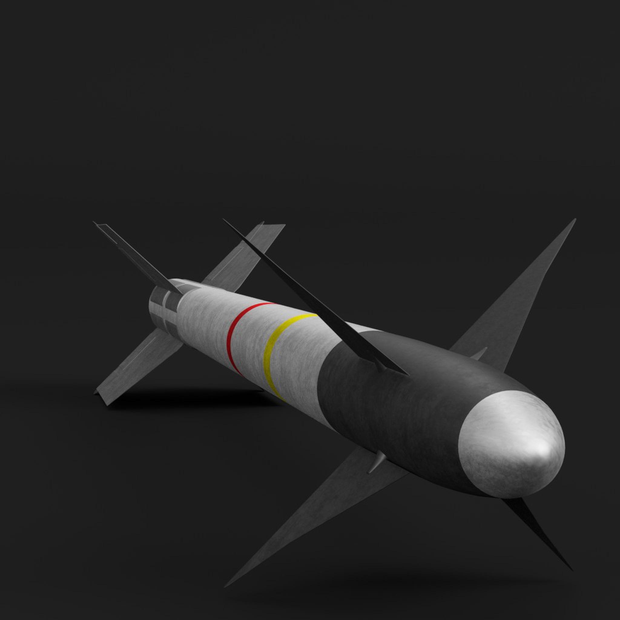 aim-9l sidewinder aam air-to-air 3d 3ds