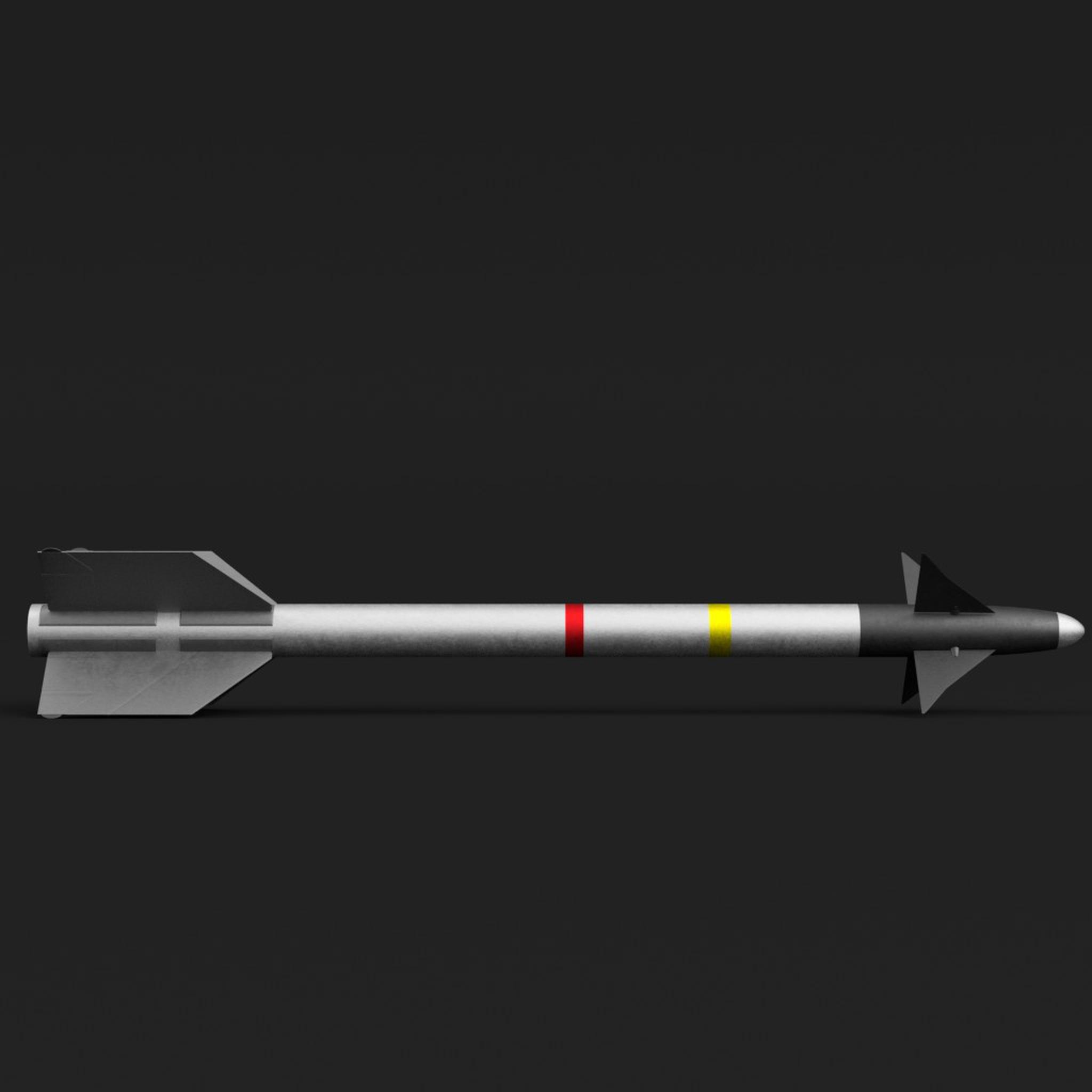aim-9l sidewinder aam air-to-air 3d 3ds
