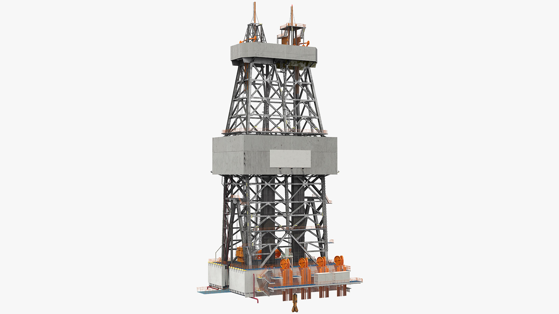 3D drilling rig tower - TurboSquid 1577133
