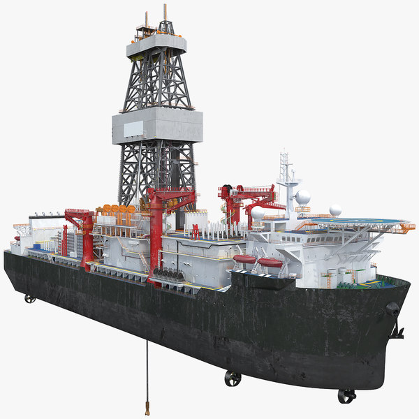 Drillship drilling ships 3D model - TurboSquid 1577135