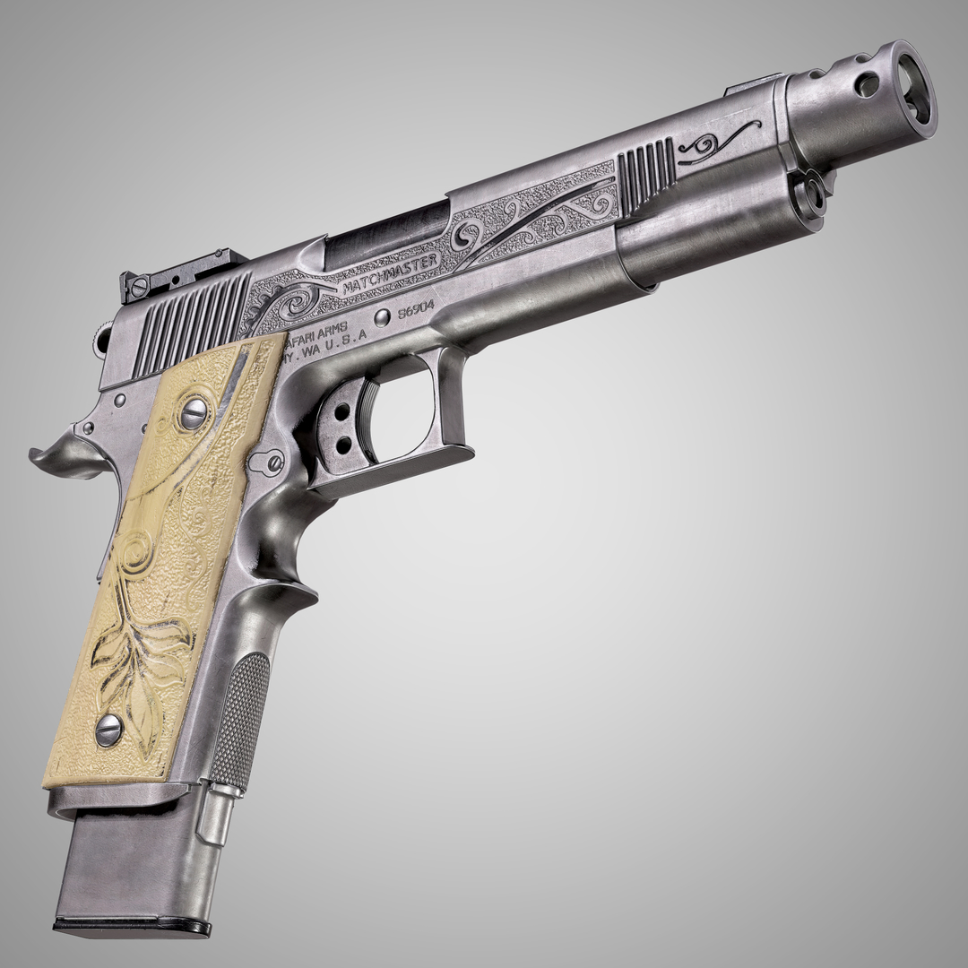Safari Arms Matchmaster Custom 1911 Pistol AAA PBR Game Ready Modelo 3D ...