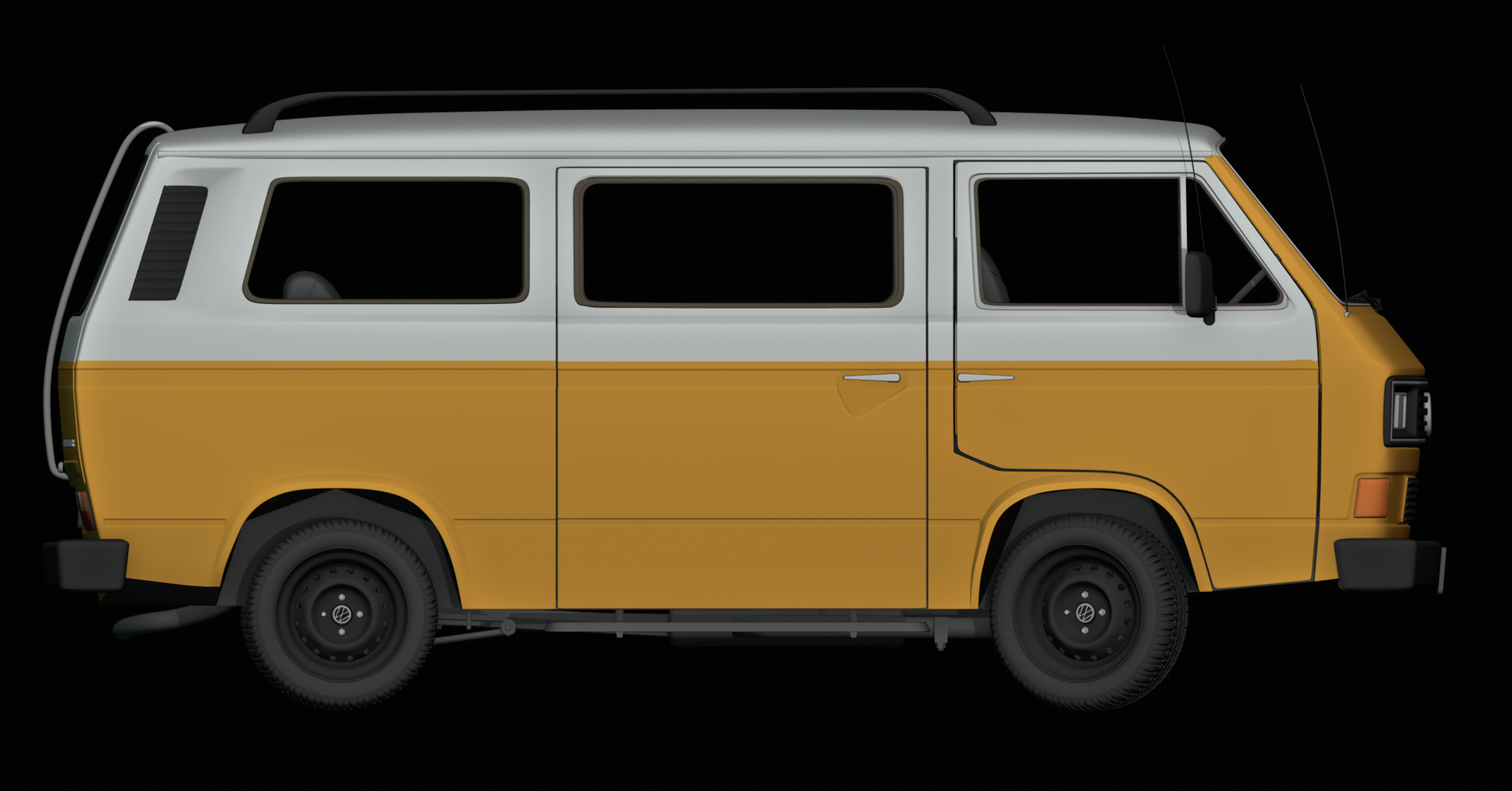3d volkswagen transporter t3 van