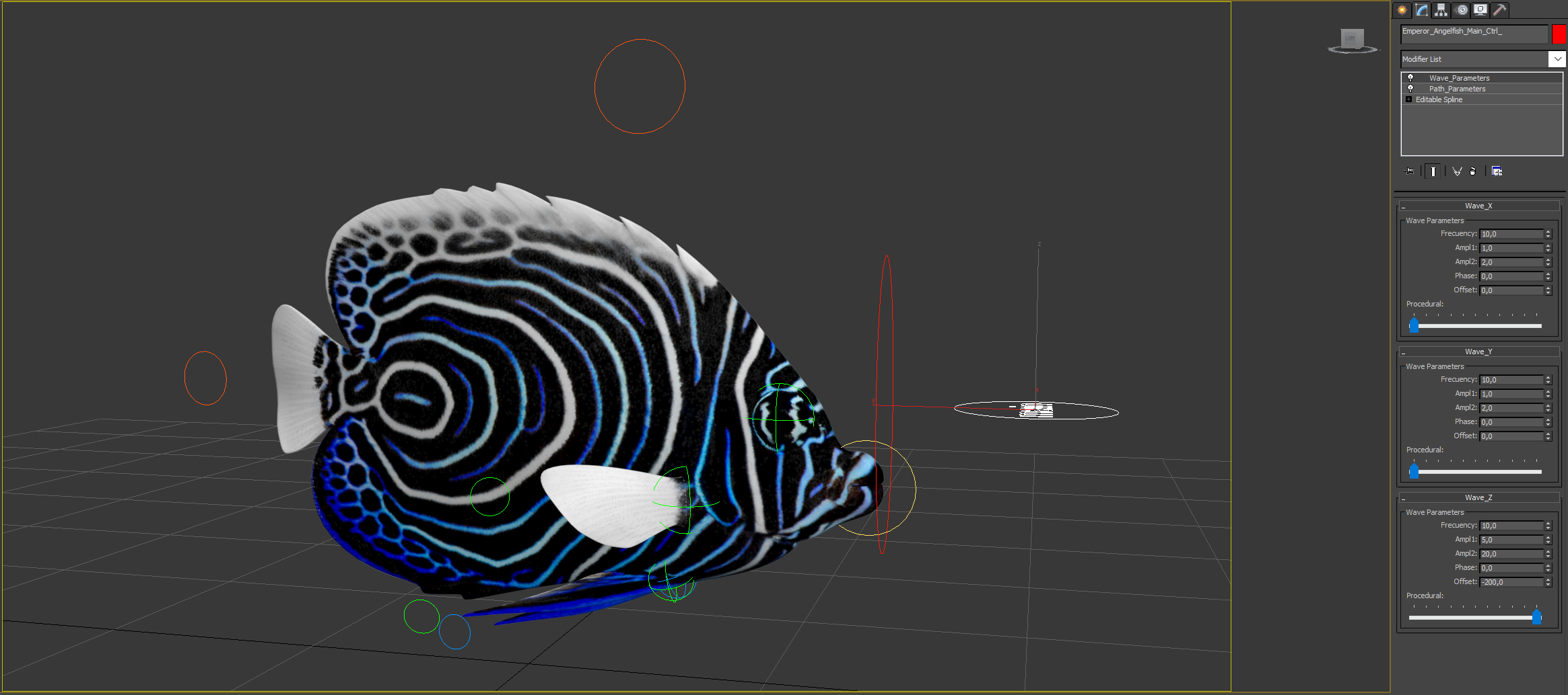 3D emperor angelfish fish animation - TurboSquid 1577605