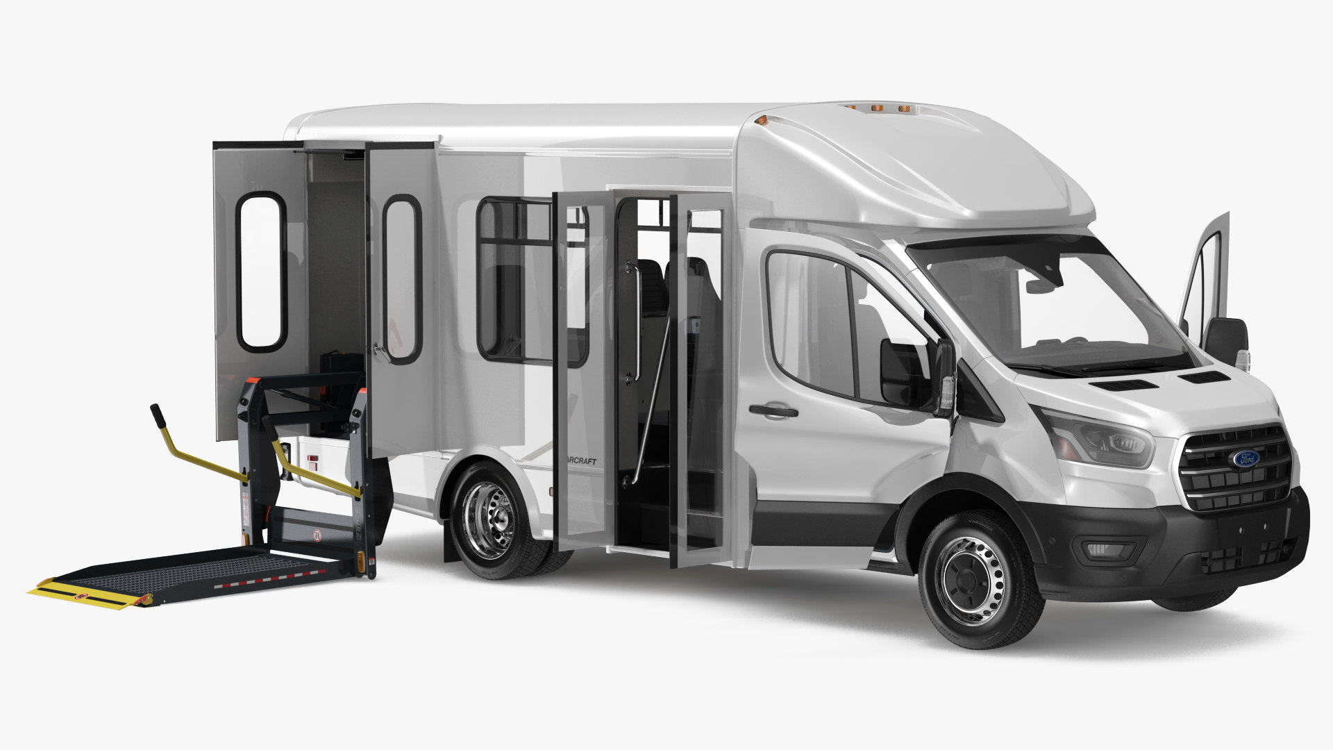 Starlite transit shuttle bus 3D model - TurboSquid 1577710