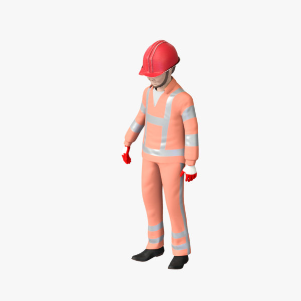 3D worker 04 operator model - TurboSquid 1347055