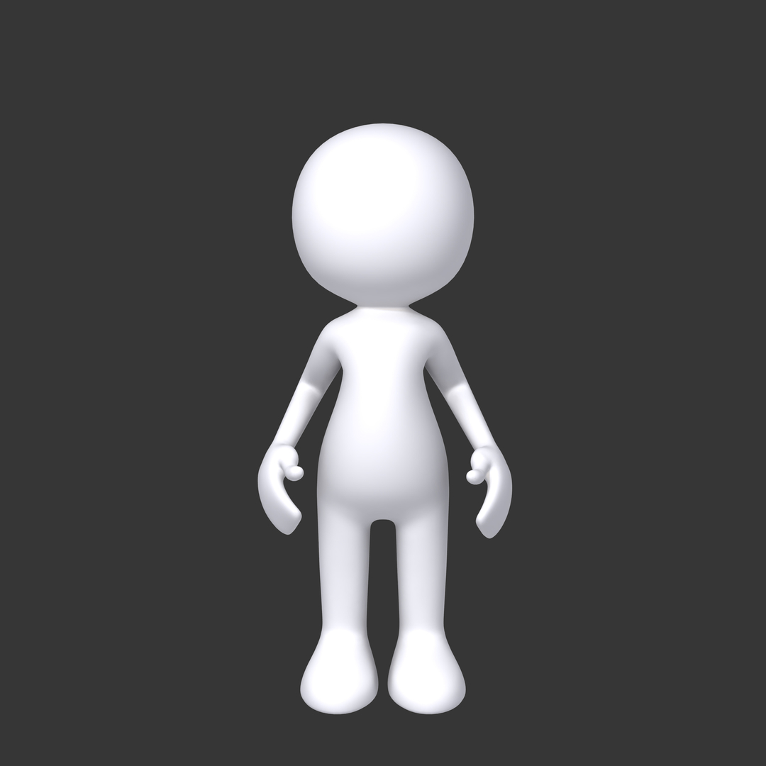 Stickman character 3D - TurboSquid 1570215