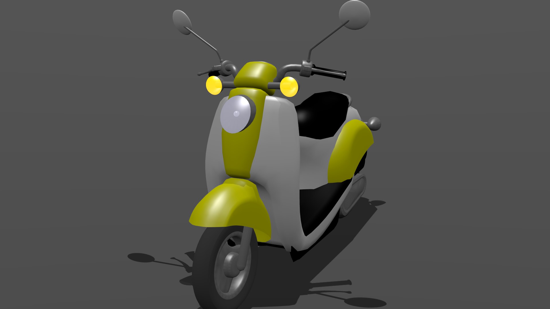 3D scooty colourful rigged - TurboSquid 1577964