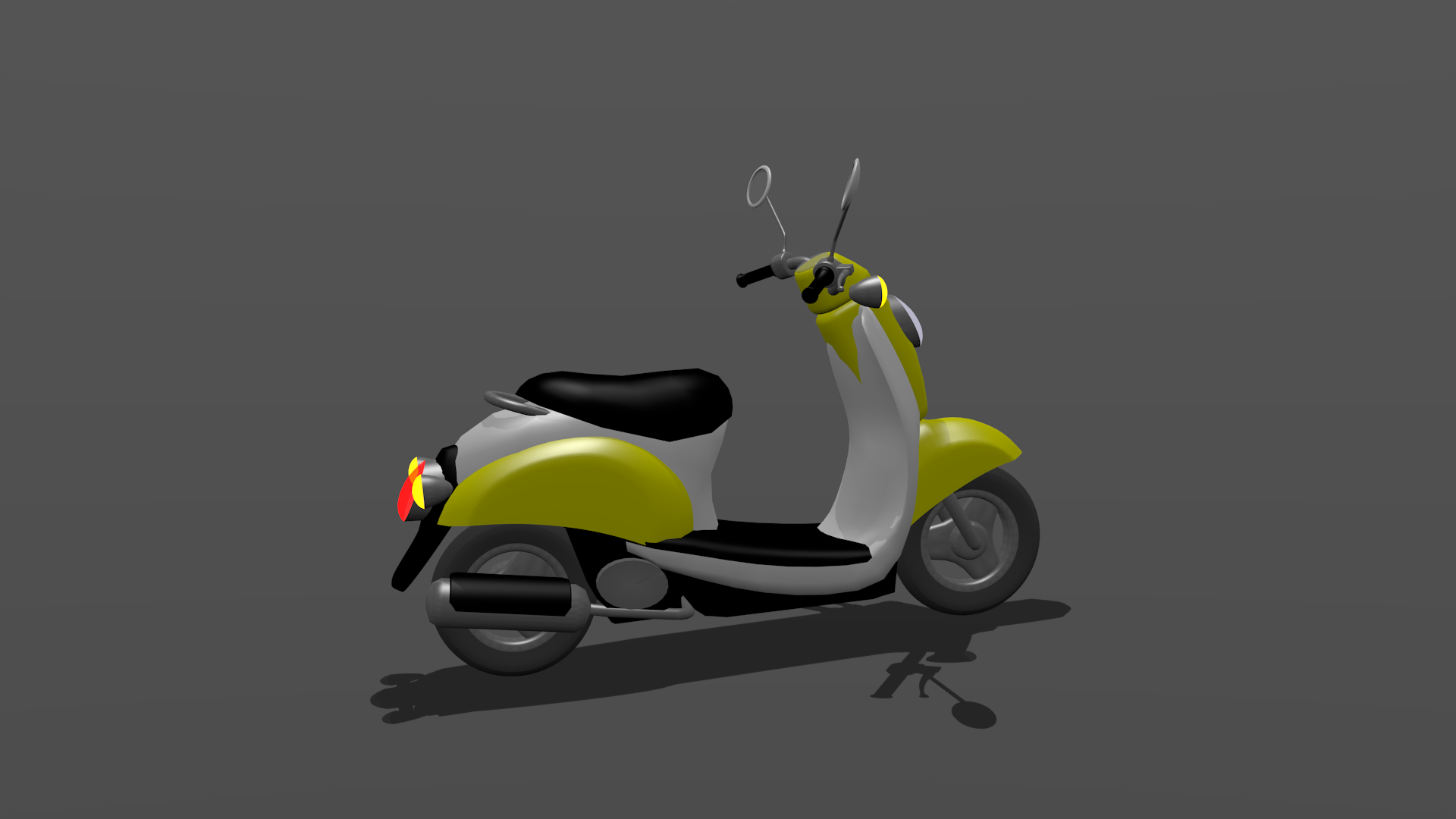3D scooty colourful rigged - TurboSquid 1577964