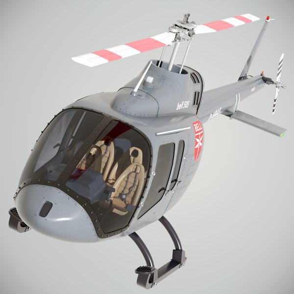 Bell 505 jet ranger 3D model - TurboSquid 1578103
