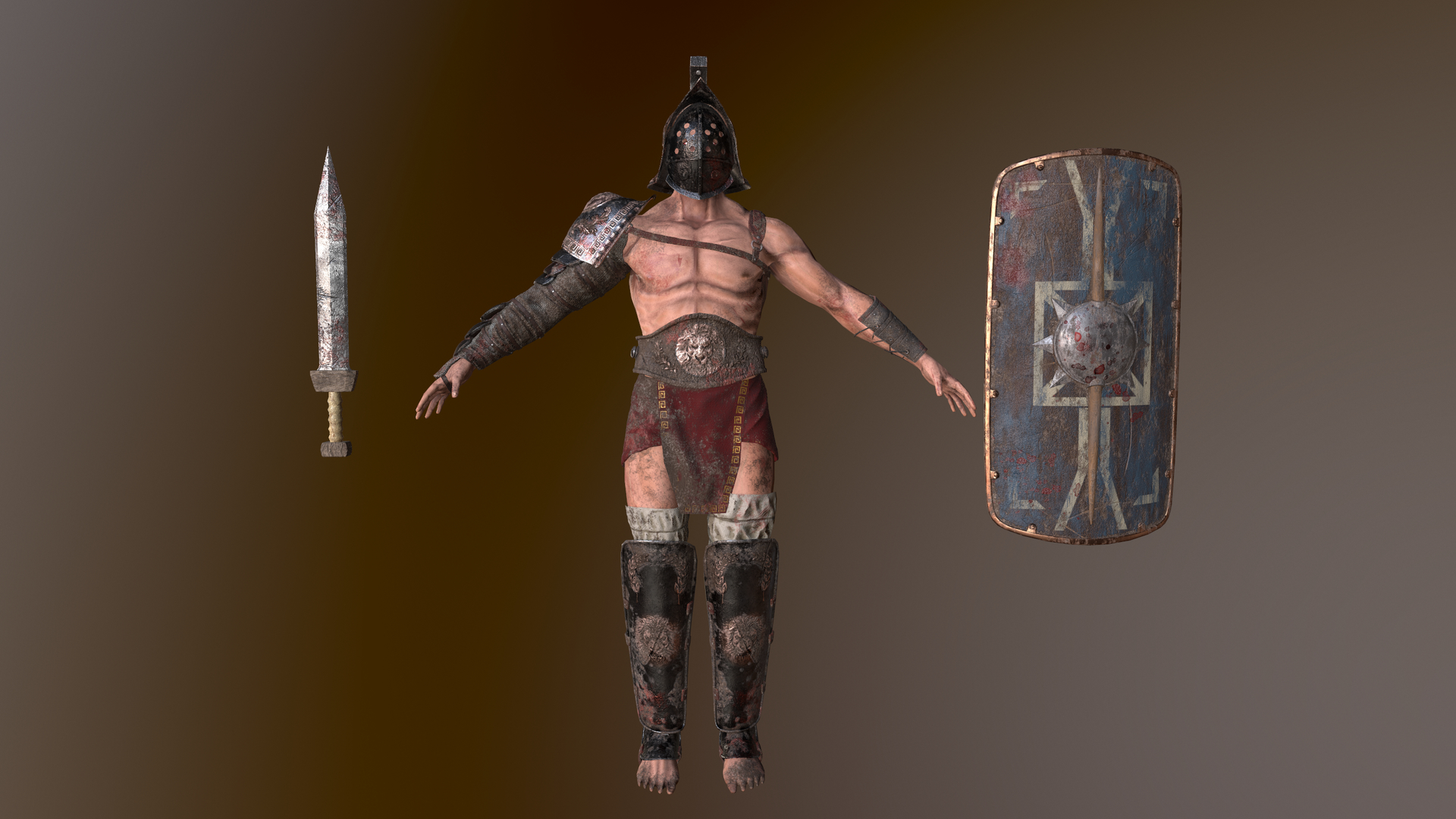 Gladiator 3D model - TurboSquid 1578096