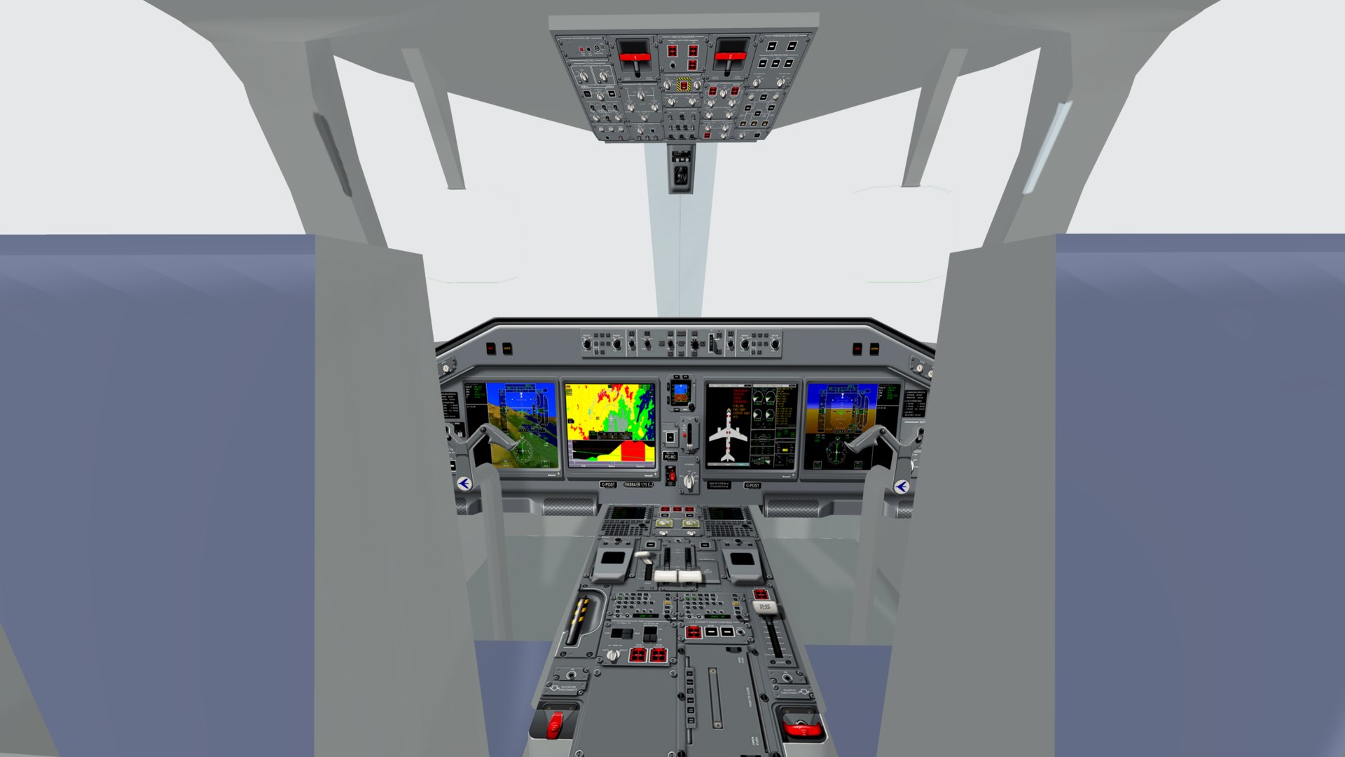 Cockpit Embraer 175 E-23Dモデル - TurboSquid 1578268