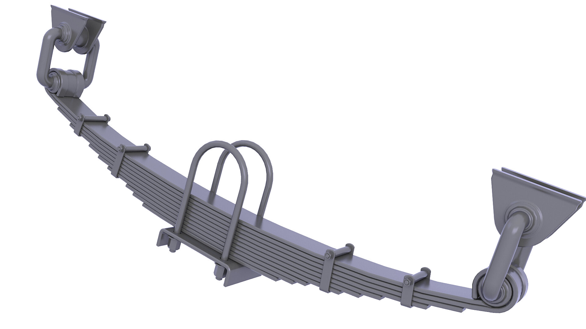 3D suspension leaf spring model - TurboSquid 1578393