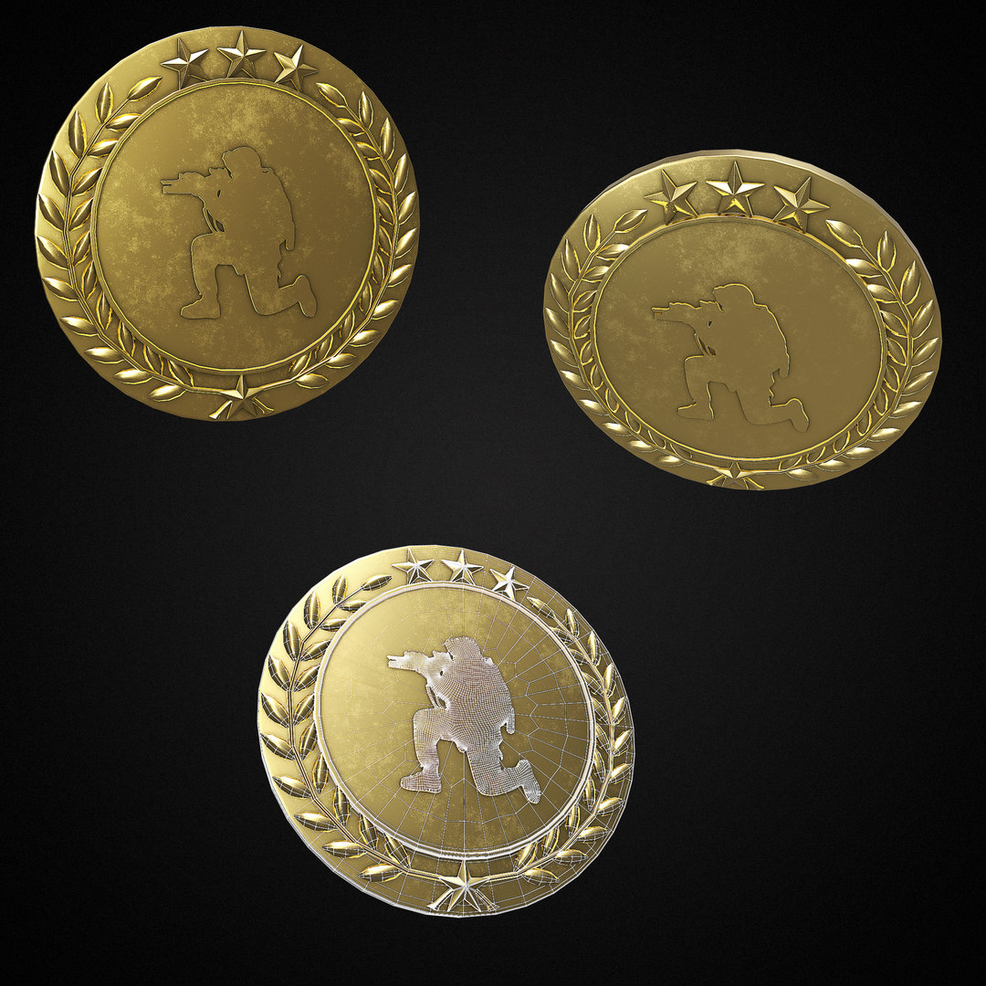 3D army bravery medal shield model - TurboSquid 1578651