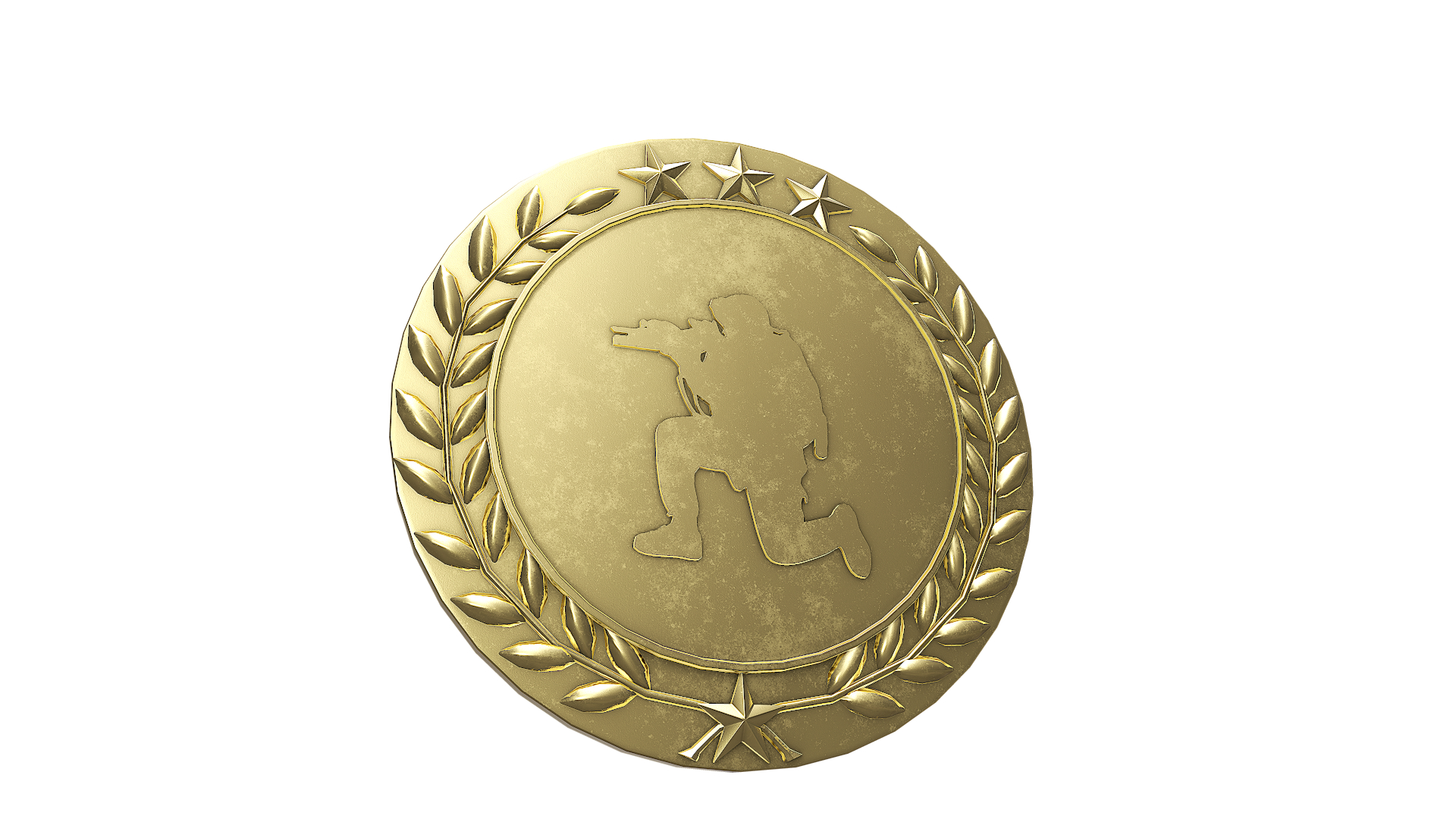 3D army bravery medal shield model - TurboSquid 1578651