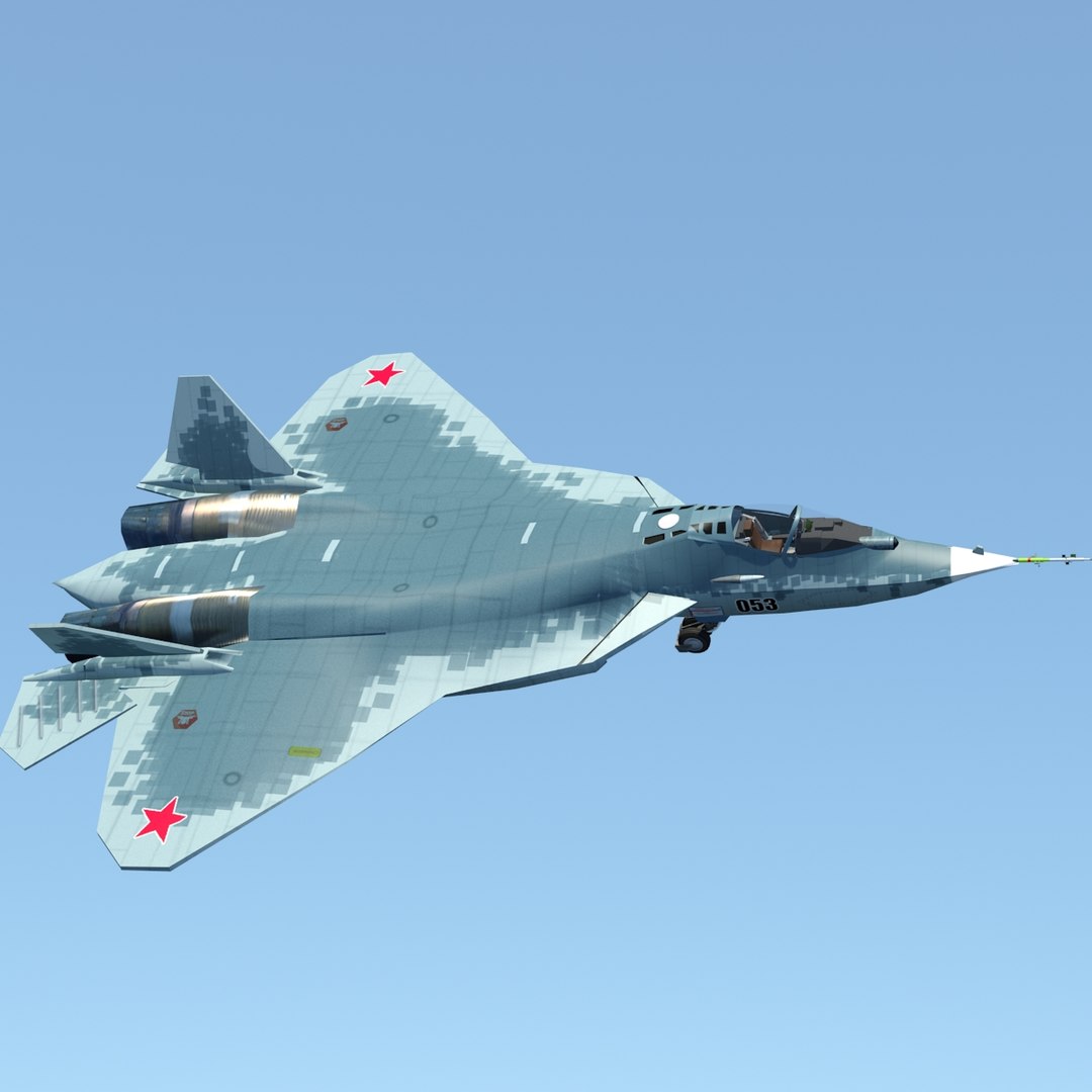 Su57 plane 3D model - TurboSquid 1575248