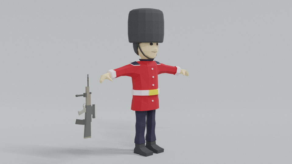 3D queens guard character - TurboSquid 1578705