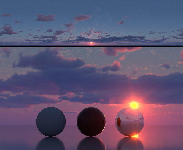 Texture PNG hdr sun sunset