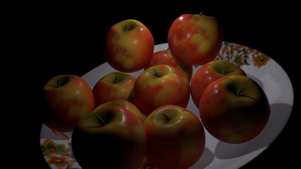 Apple fruit food model - TurboSquid 1578999