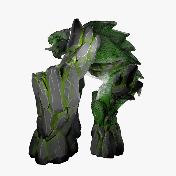 Earth elemental creature rigged character 3D model - TurboSquid 1576125