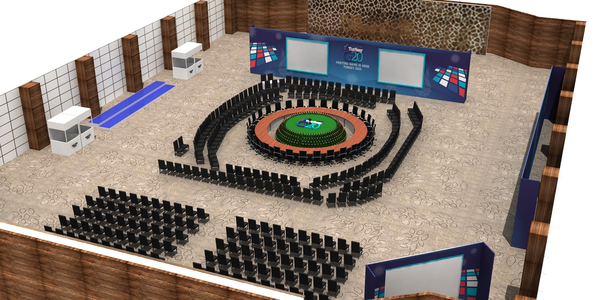 G20 stage 3D model - TurboSquid 1579065