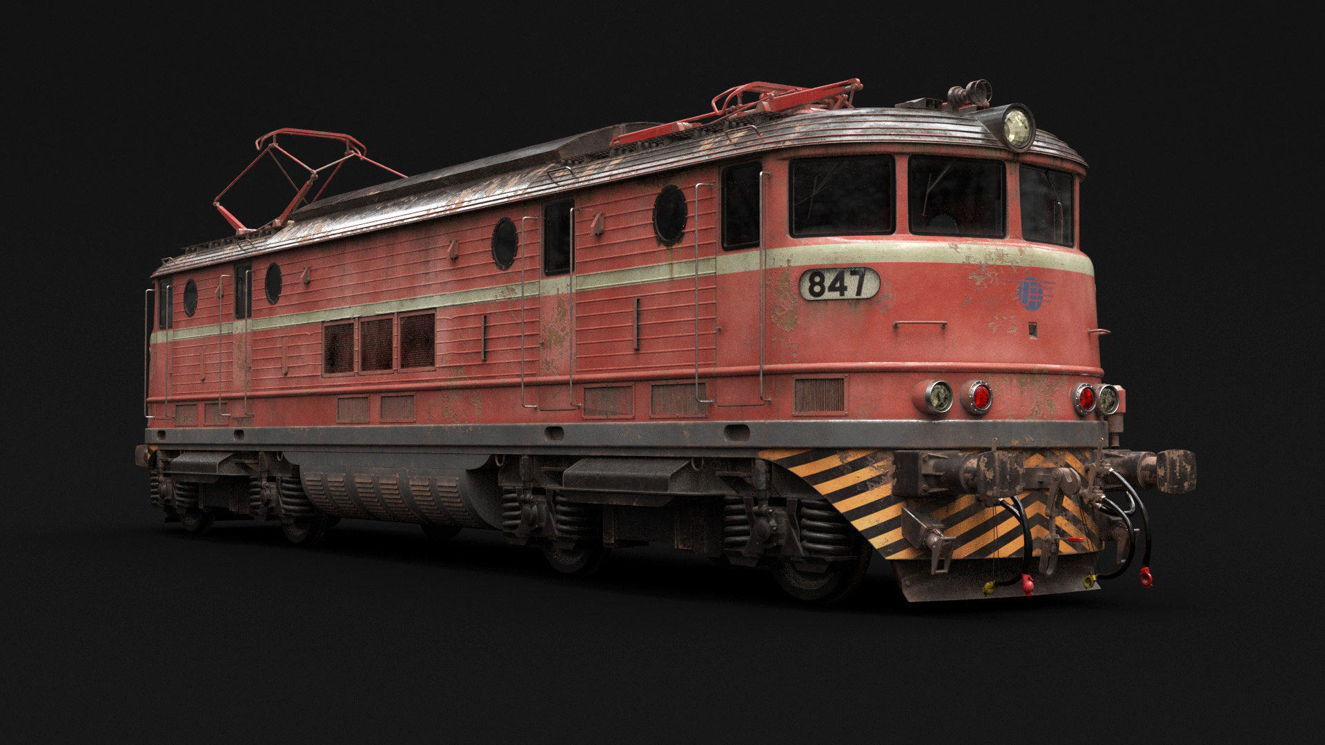 3D model old locomotive train - TurboSquid 1579078