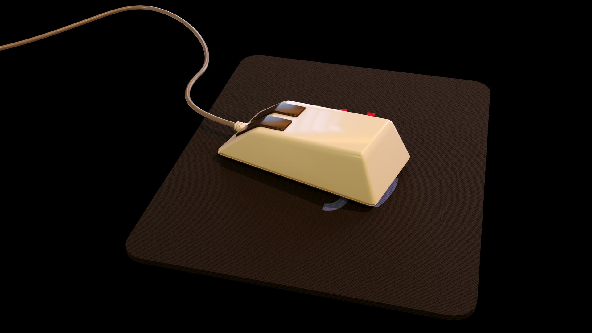 旧电脑鼠标3D模型 - TurboSquid 1541458