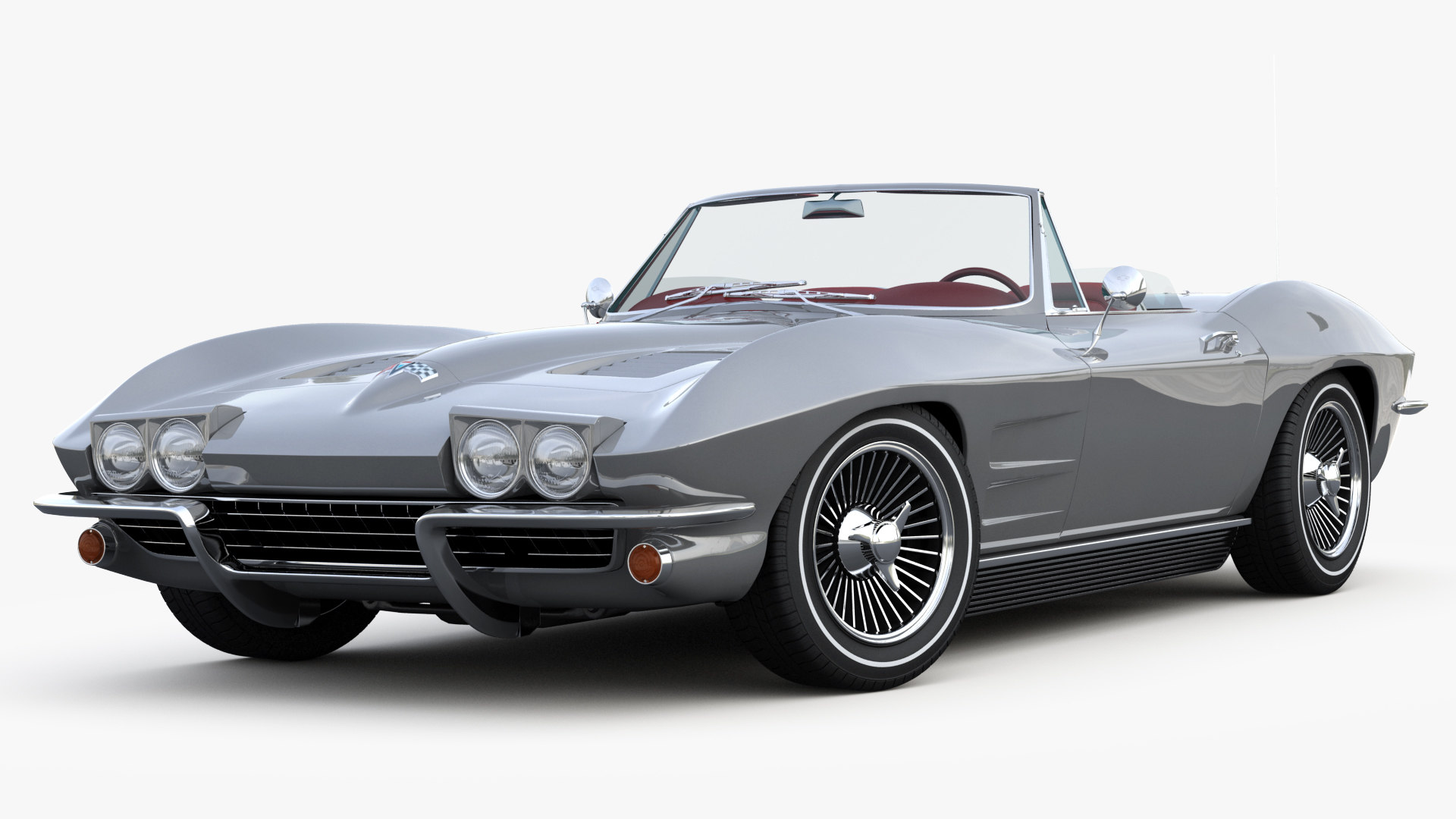 Chevrolet corvette comvertible c2 3D - TurboSquid 1579260