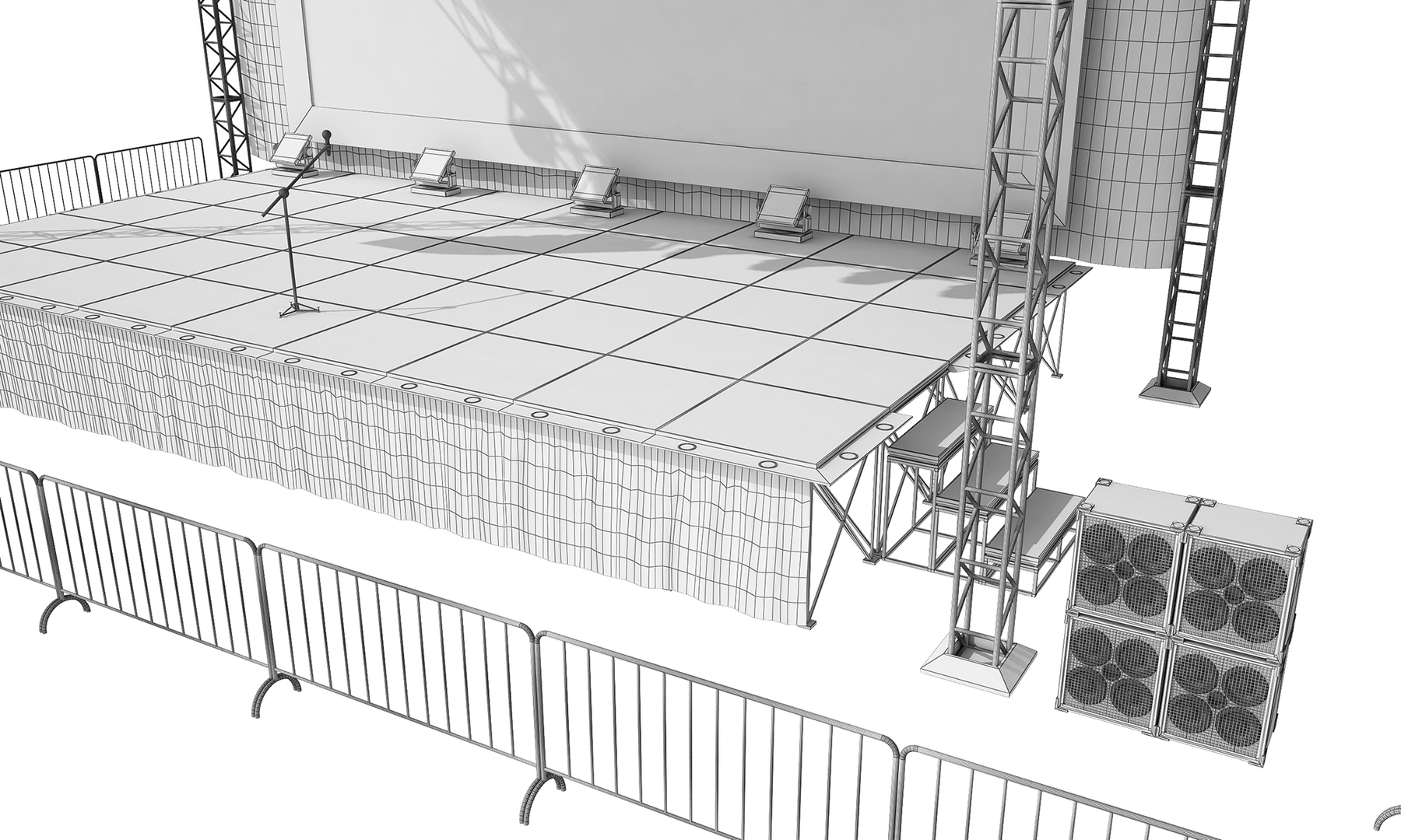 Palco de concerto Modelo 3D - TurboSquid 1579309