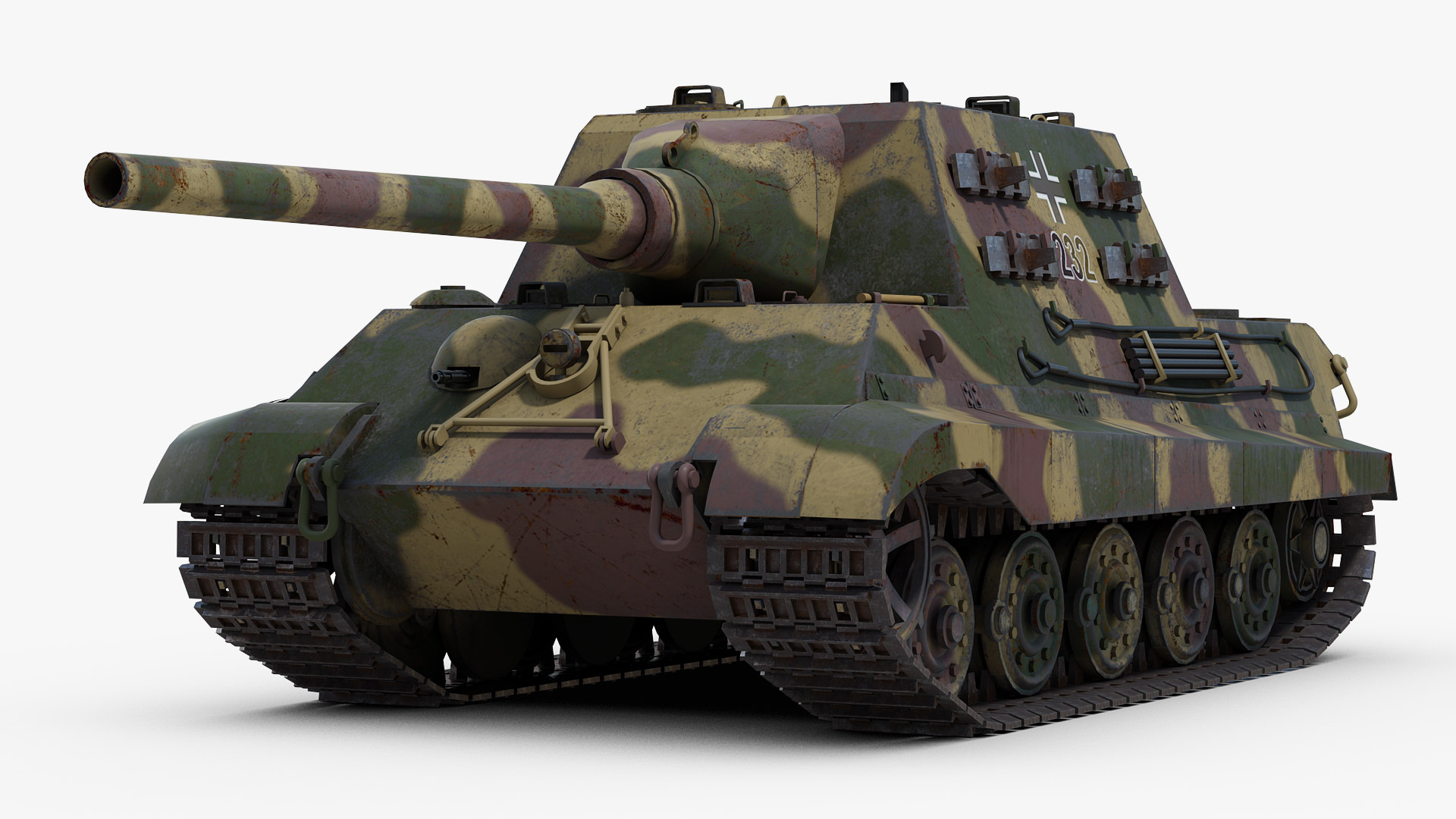 Ww2 sdkfz 186 jagdtiger 3D model - TurboSquid 1579320
