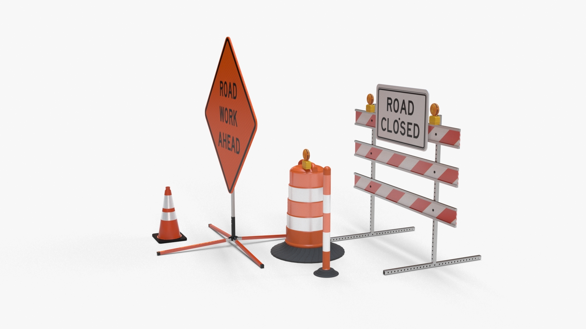Road construction 1 3D model - TurboSquid 1579341