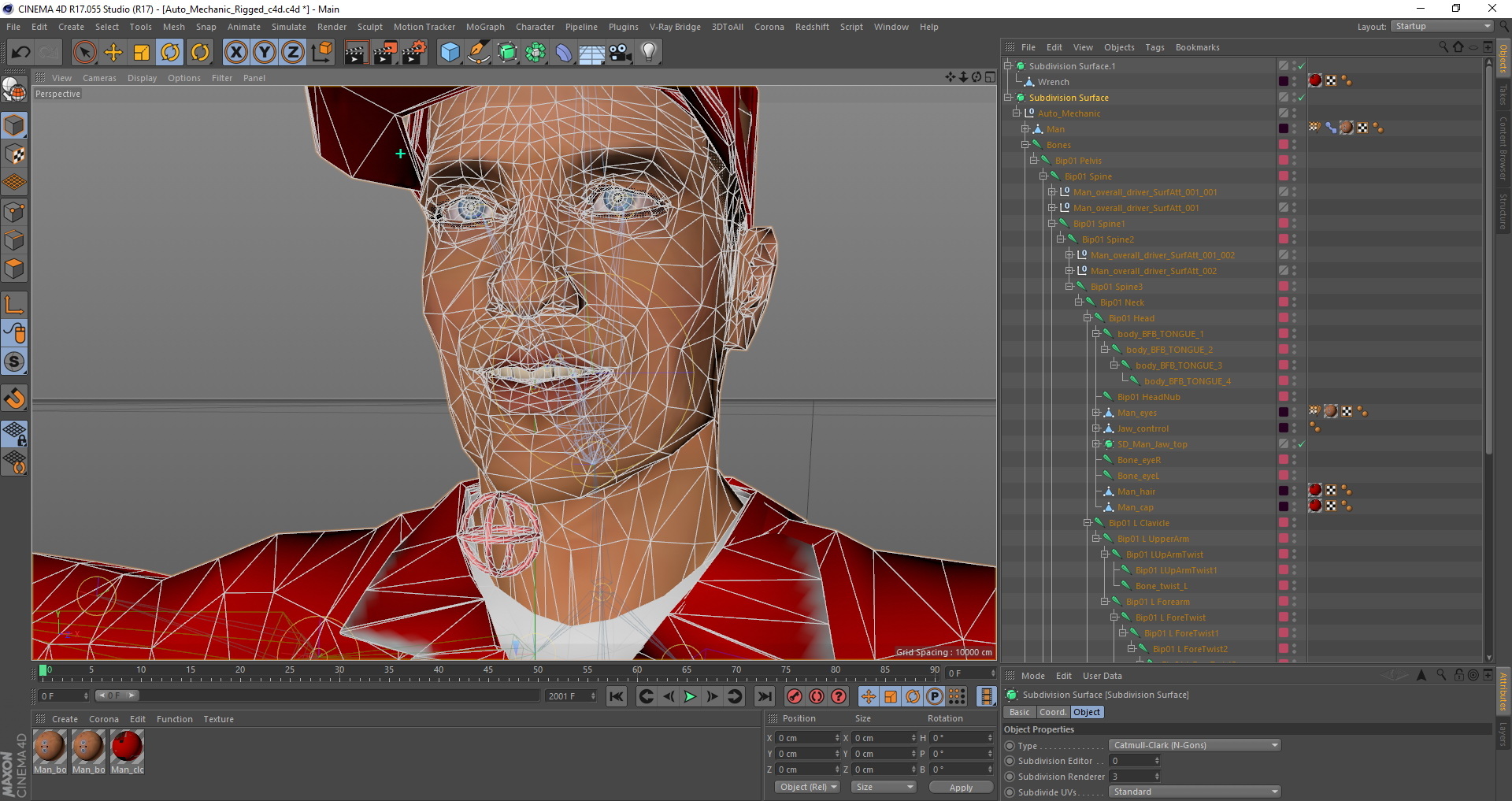 3D auto mechanic rigged model - TurboSquid 1579569
