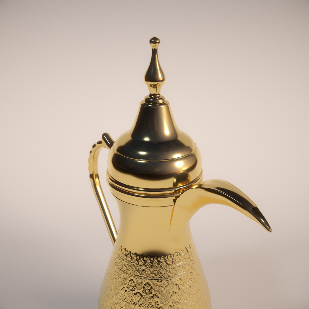 Arabic dallah coffee pot 3D model - TurboSquid 1579556