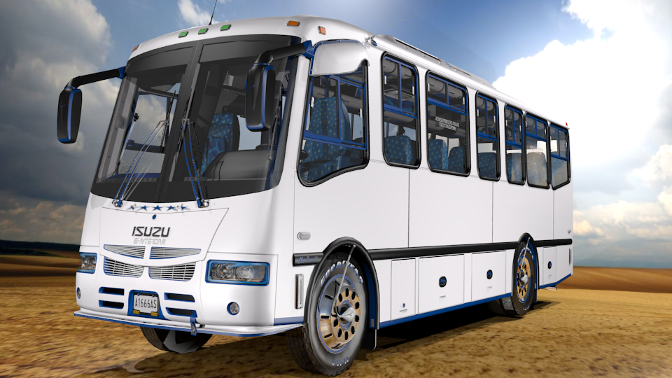 Encava bus e-nt610ar isuzu 3D - TurboSquid 1580801